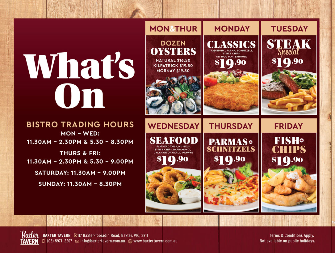 Baxter Tavern – Baxter’s favourite local